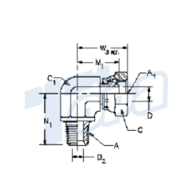 1501 - NPT Hydraulic 90 degree Fittings Factory - Topa