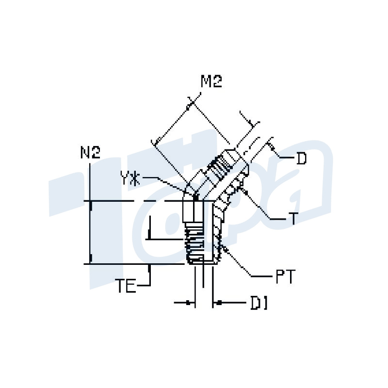 2503 - JIC Hydraulic Pipe Fittings Manufacturer - Topa