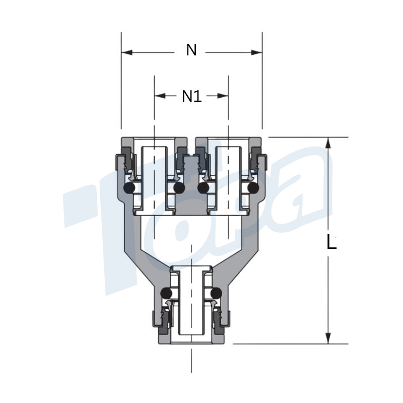 Y shape Composite PTC Connectors Manufacturer - Topa