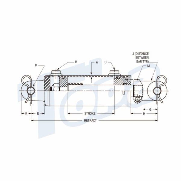 CMH - Welded Clevis End Hydraulic Cylinder Supplier - Topa