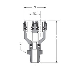 Male Y Shape Composite PTC Connector Wholesaler - Topa